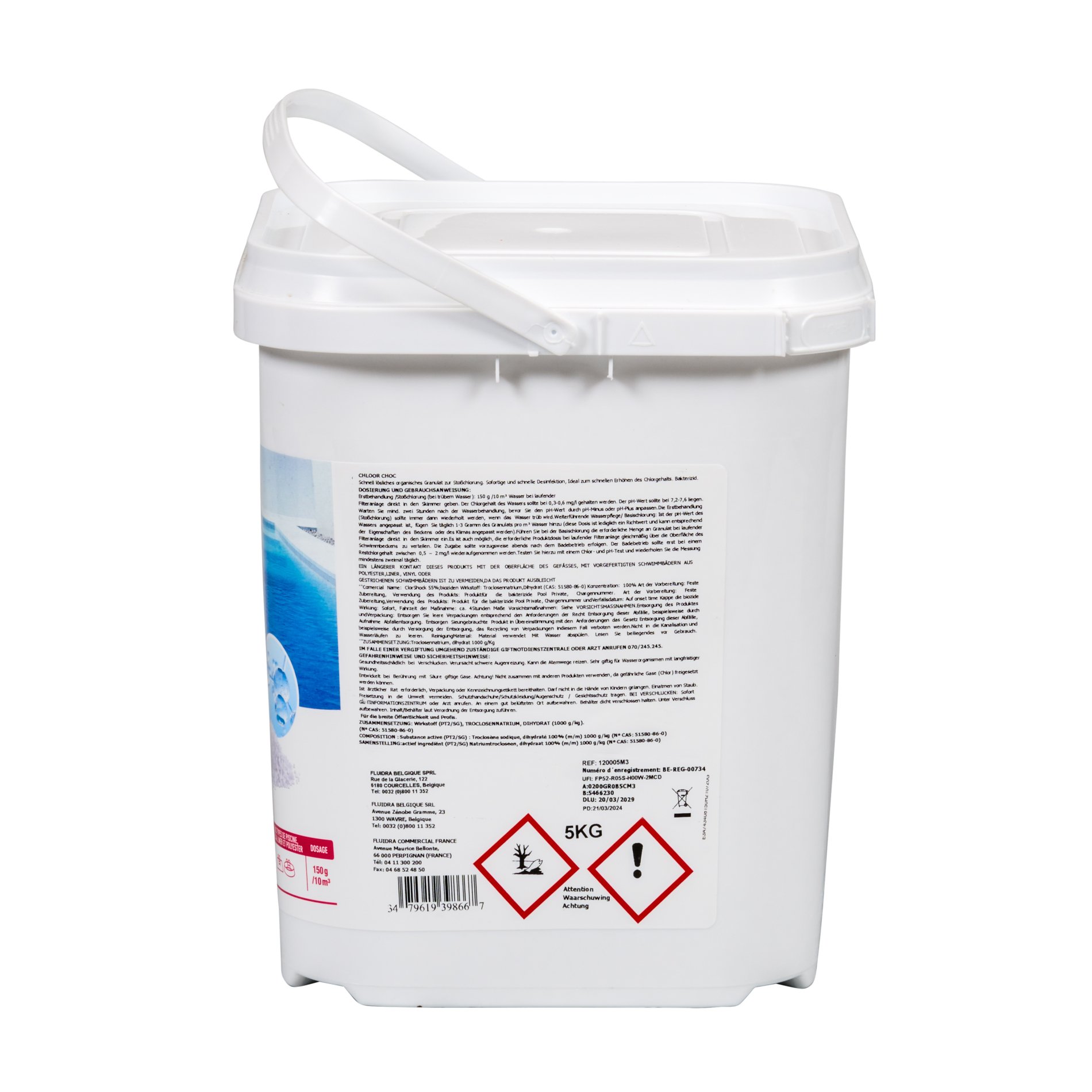 Chloor shock granulaat 5kg ctx200 | Zwembad.be